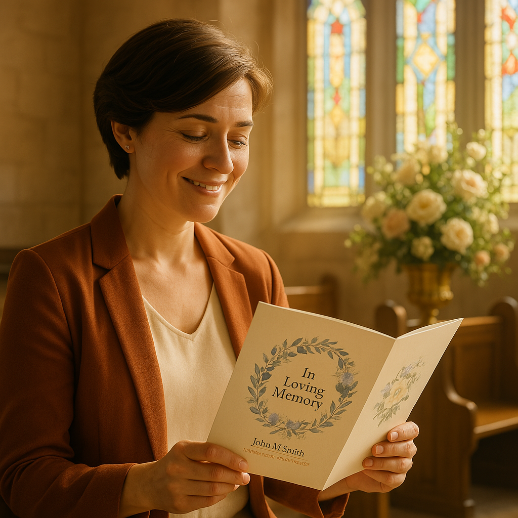 How to write a Funeral Order of Service