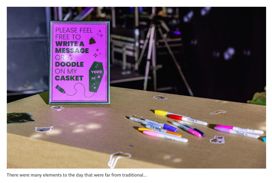 What is a living funeral - read about Kris Hallenga's living funeral ...